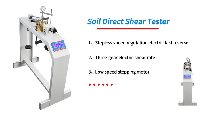 Electronic Soil Direct Shear Tester Strain Controlled Soil Strength ...