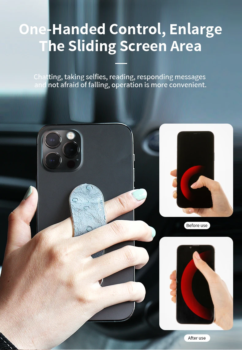 Universal U Shaped Momostick Sublimation Finger Strap