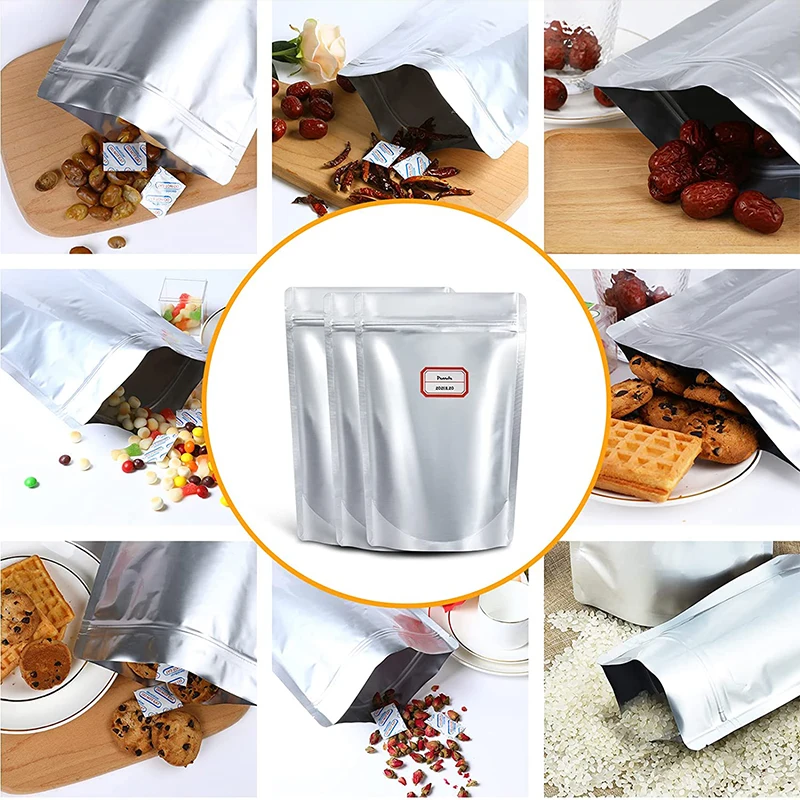 Custom Zip Lock Packaging Resealable Zipper Stand Up Pouch Aluminium ...