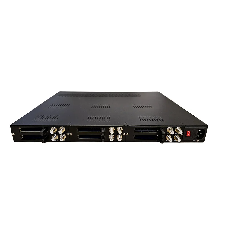 Multi Channel Satellite Tuner to IP RF DVB T modulator Encrypted DVB-S2 ...