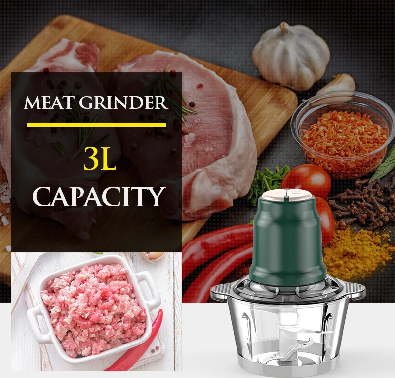 Kitchen Mixer Food Processor 220v 1500w 10l Meat Grinder Slicer ...