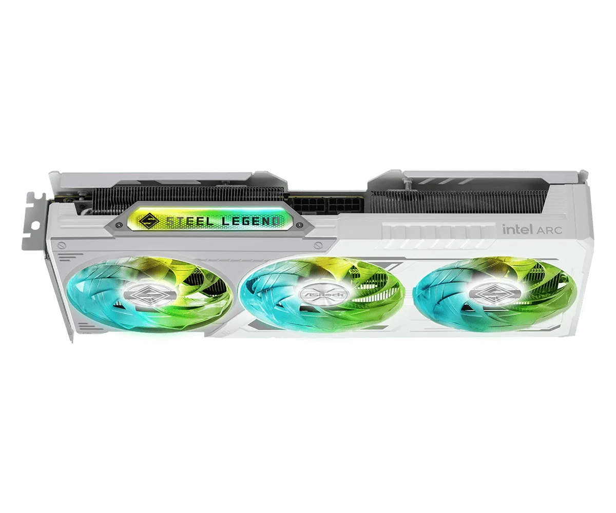 ASROCK Intel Arc B580 Steel Legend 12GB OC GPU for Gaming