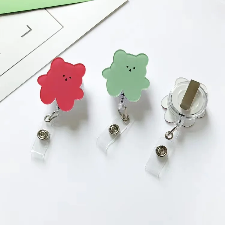 Assorted Colors Custom Packing Plastic Casing Retractable Badge Reels ...