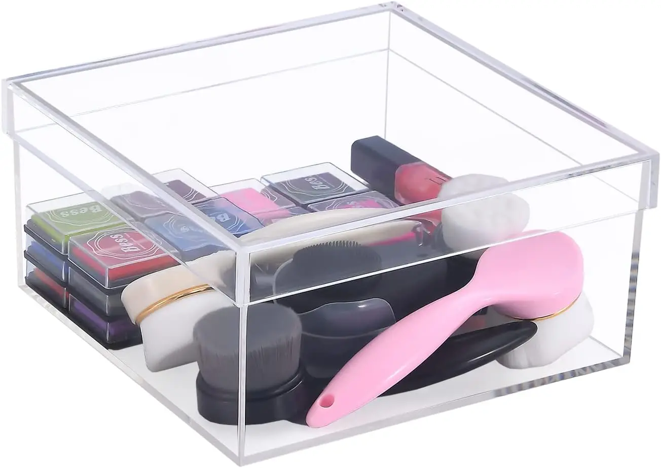 Custom Transparent Clear Acrylic Boxes Classic Style Rectangle Pmma ...