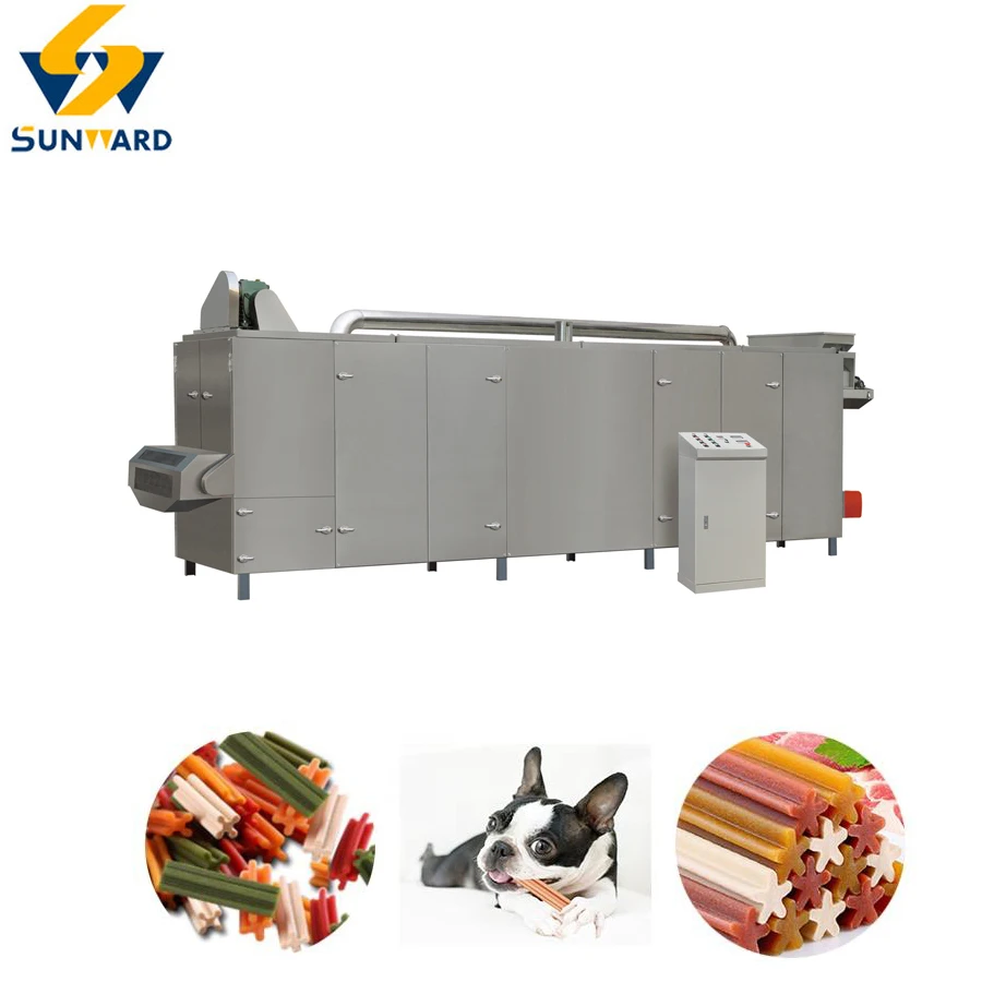 Dog Cat Chewing Gum Making Machine Pet Chew Snacks Processing Line ...