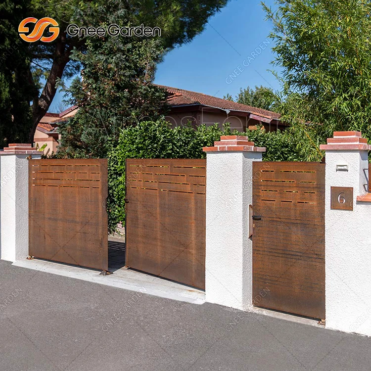 Corten Steel Laser Cut Driveway Gate For Doorways - Buy Corten Steel ...