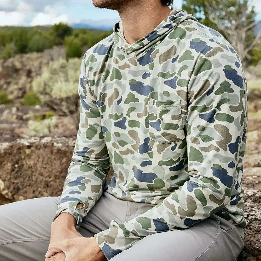 Camo Fishing Shirt with Mask - Anti-Uv & Quick-Dry UPF 50+