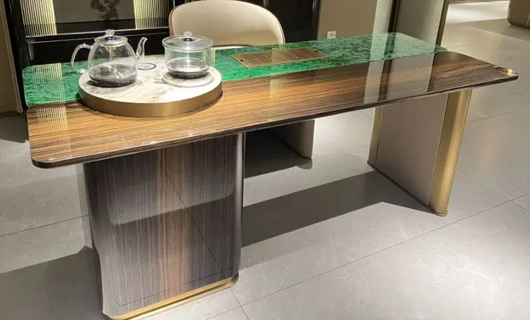 Luxury High-End Multi-Functional Tea Table Natural Luxury Marble ...