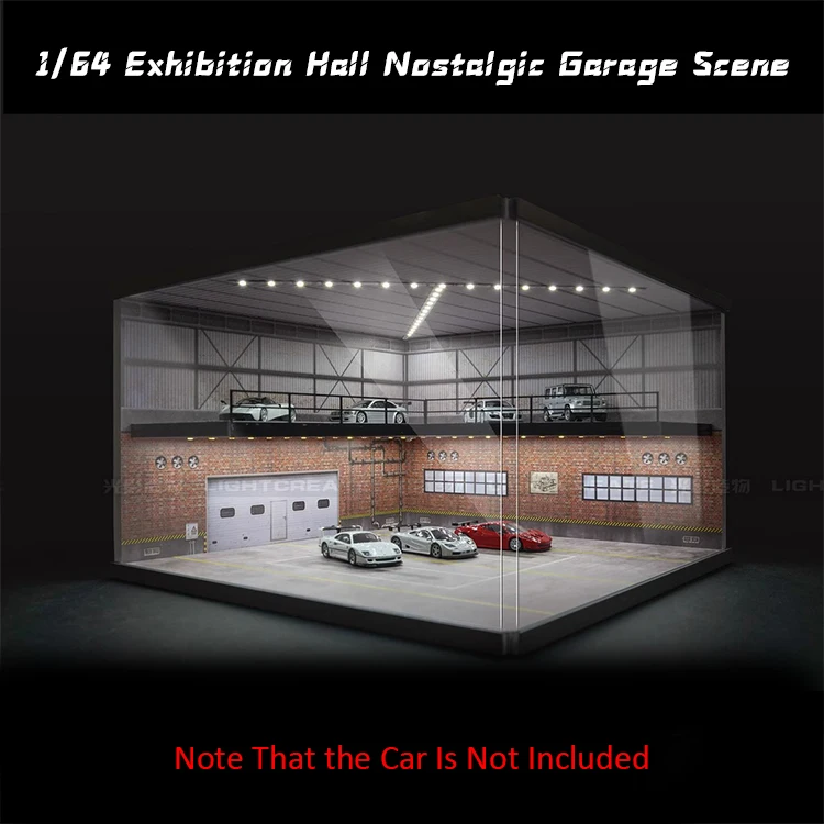 1/64 Scale Exhibition Hall Diorama Garage Display Case