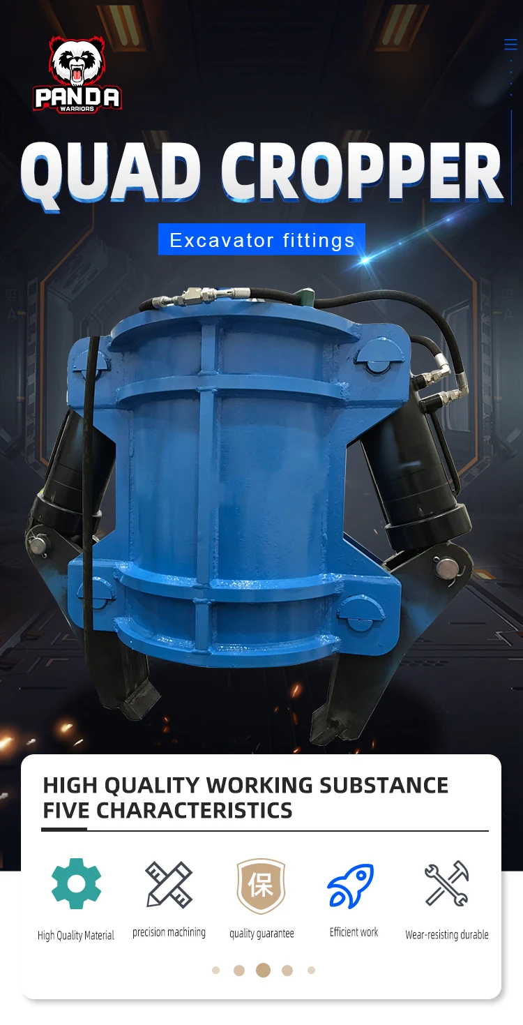 Sale 4 Jaw Pile Cropper Hydraulic Quad Cropper For Concrete And Steel ...