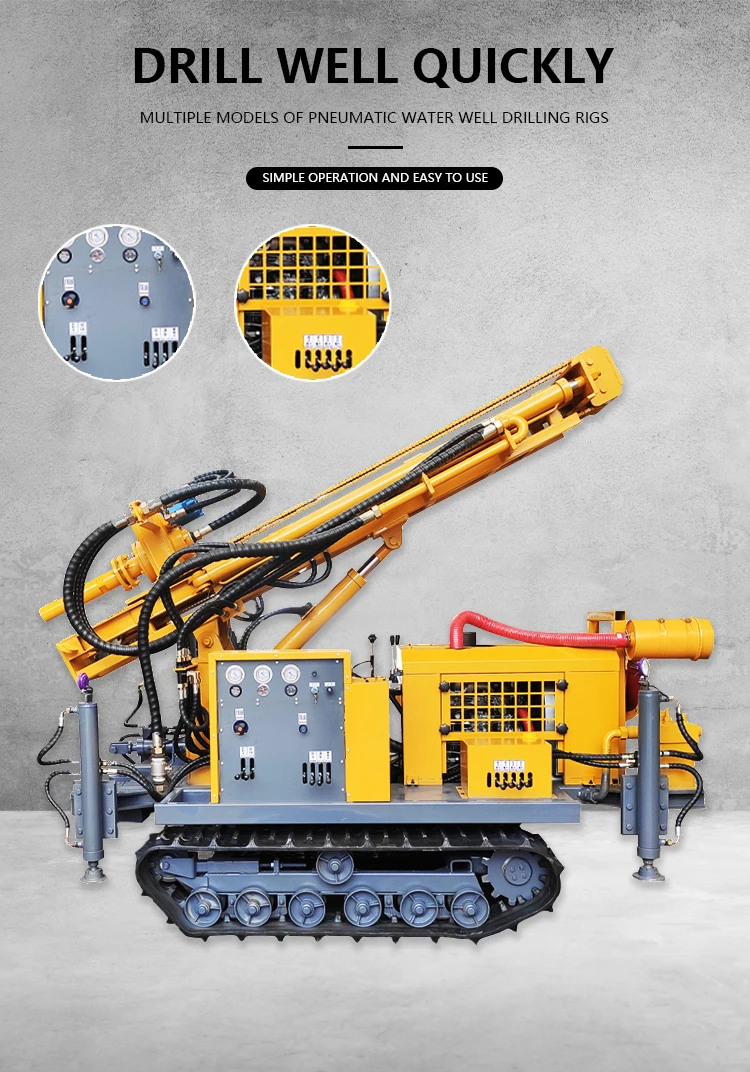 100m 300m 500m 600m Drill Rig for Water Well 200m Perforadora Pozos ...