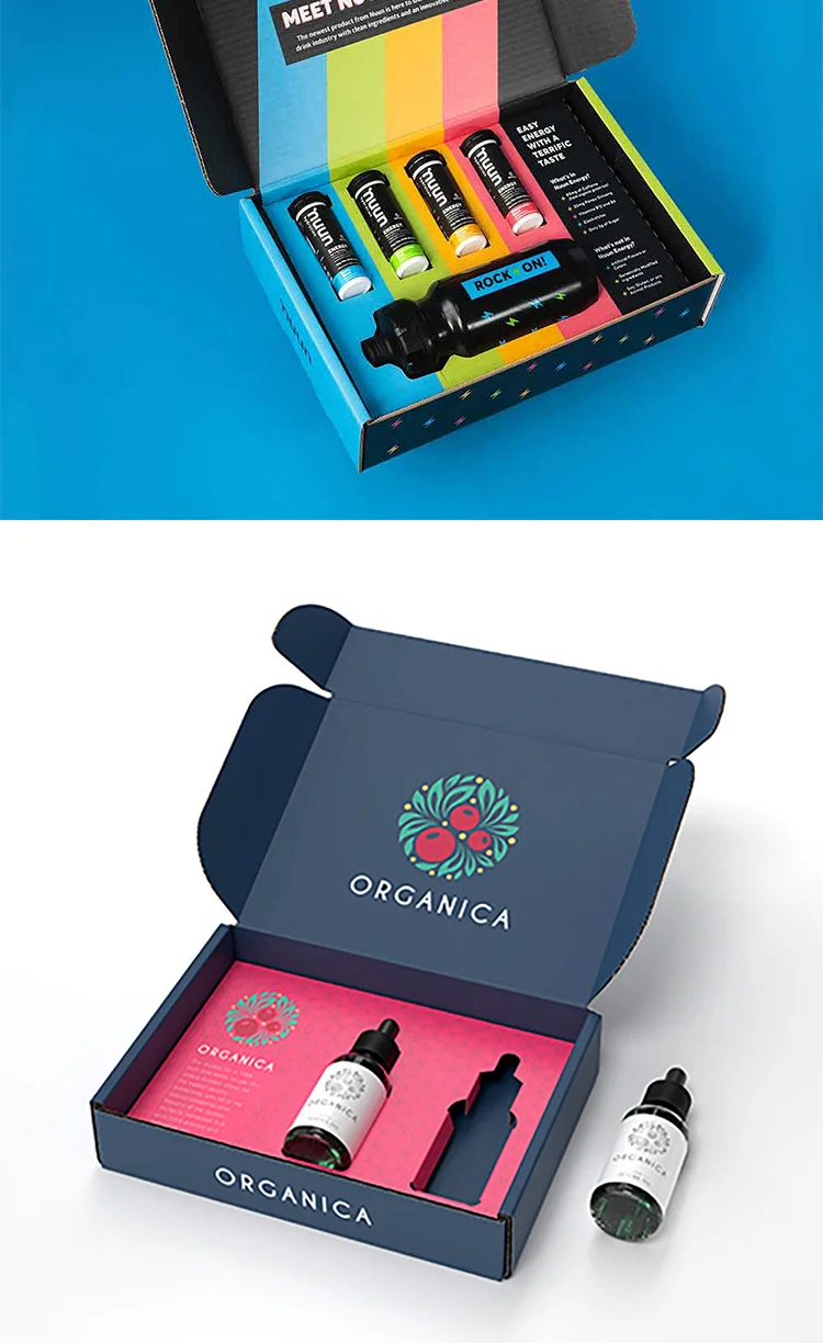 Custom Printed Corrugated Cardboard Mailer Box with Insert Tray for ...