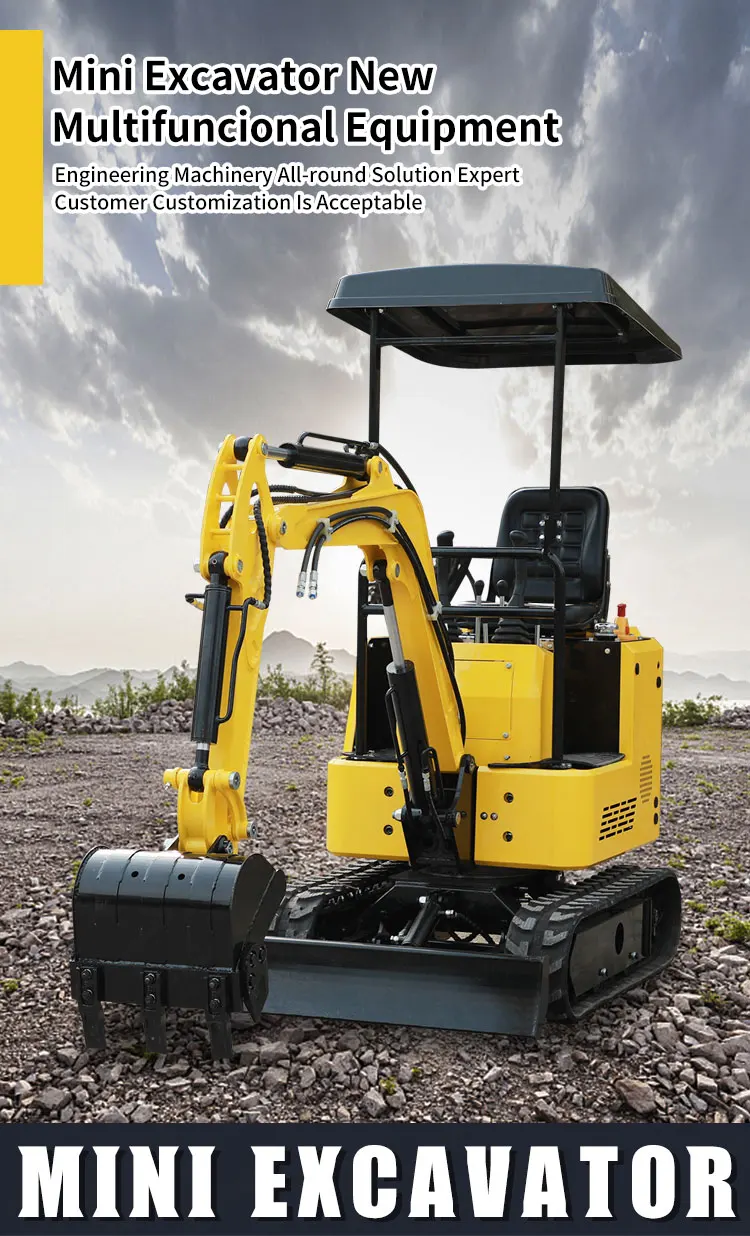 1.5 T Small Garden Digging Machine China Full Hydraulic Mini Excavators ...