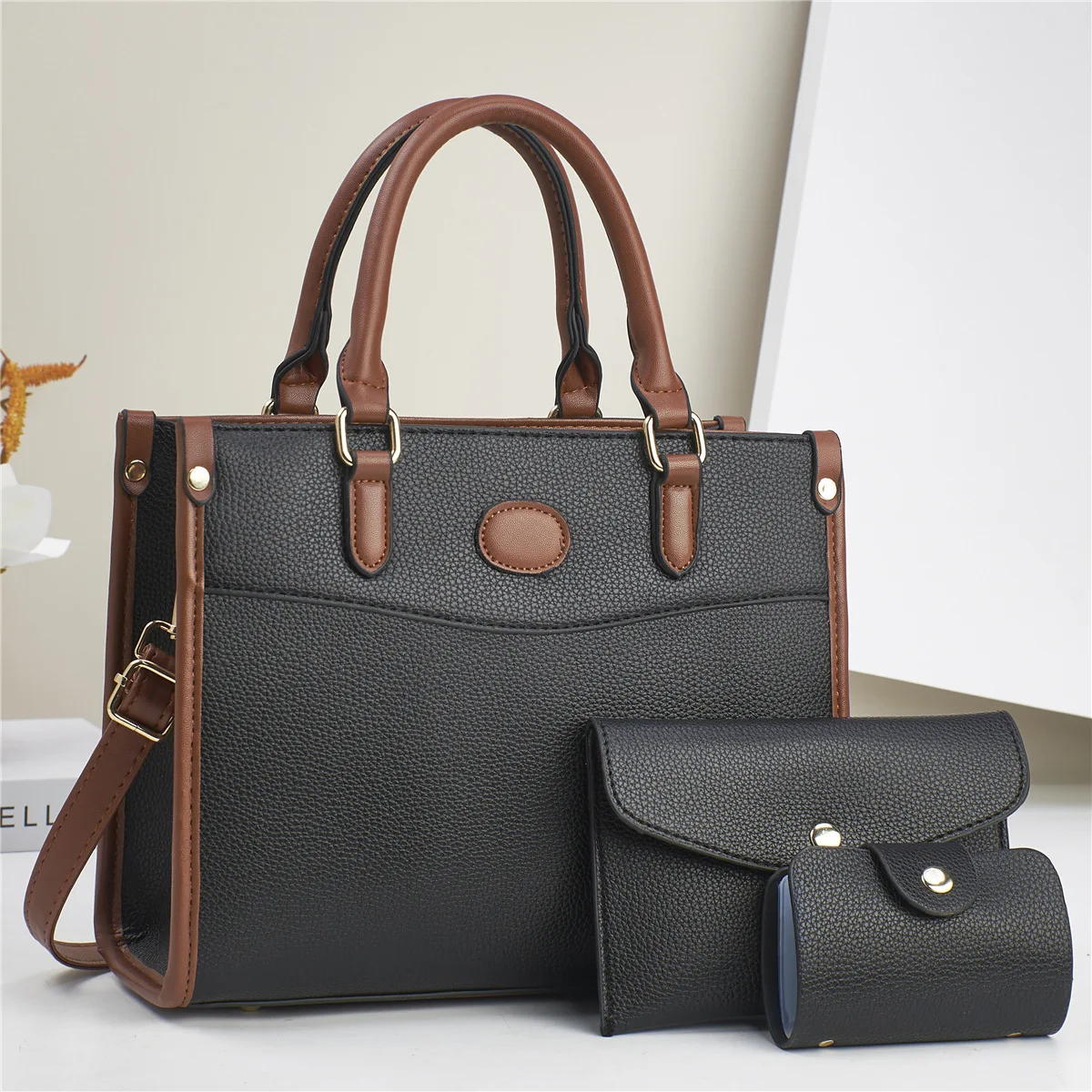3pcs in a Set Classical Hand Bags Women Handbags Ladies Luxury Casual ...