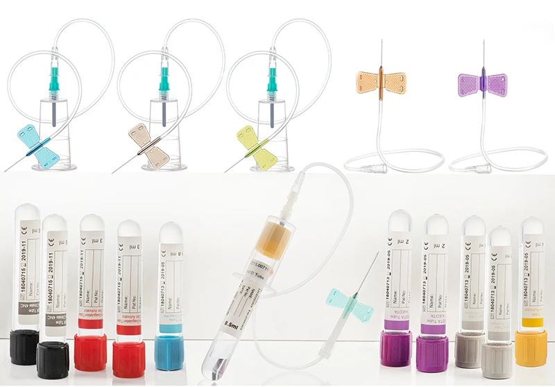 Medical Disposable Safety Vacutainer Butterfly Blood Collection Needle ...