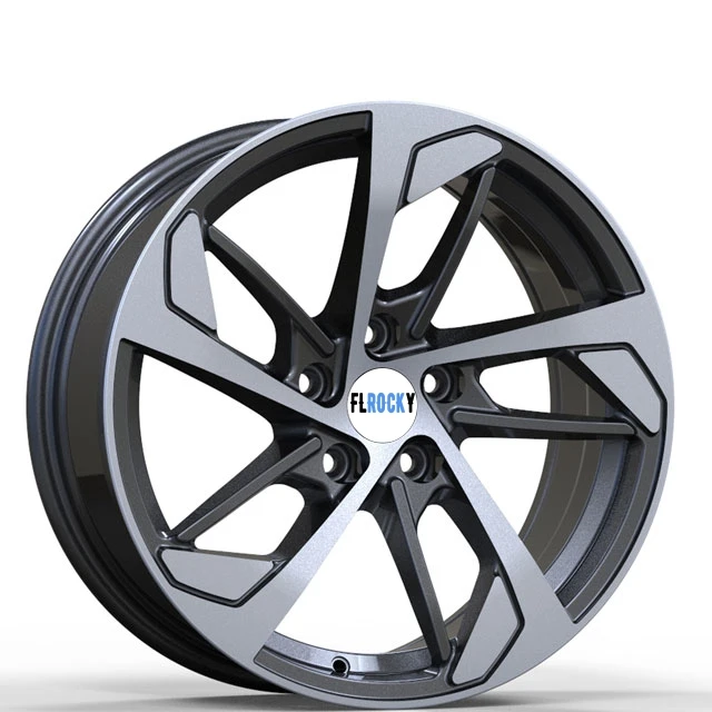 Flrocky Black Machined Face Passenger Car Wheels High Standard 17 19 20 ...