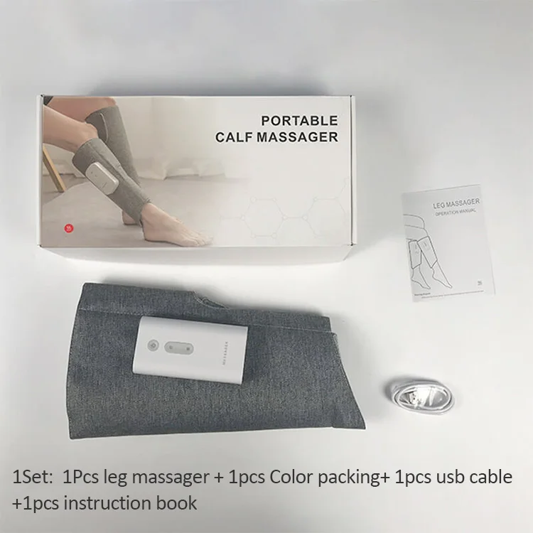 K 705 Portable Heat Air Compression Electric Calf Massager Wireless Leg And Calf Massager For