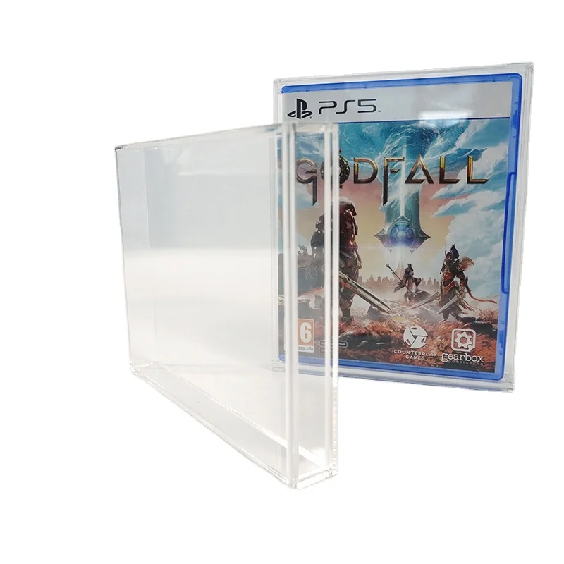 Acrylic Playstation 5 Display Video Game Case with Sliding Lid