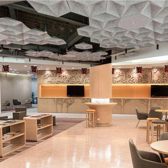 Kingkus 3d Kustar Acoustic Ceiling Panel - Buy Acoustic Panel,Polyester ...