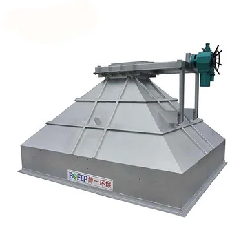 Mechanical Stainless Steel Dewatering Sludge Cake Discharge Hopper For ...