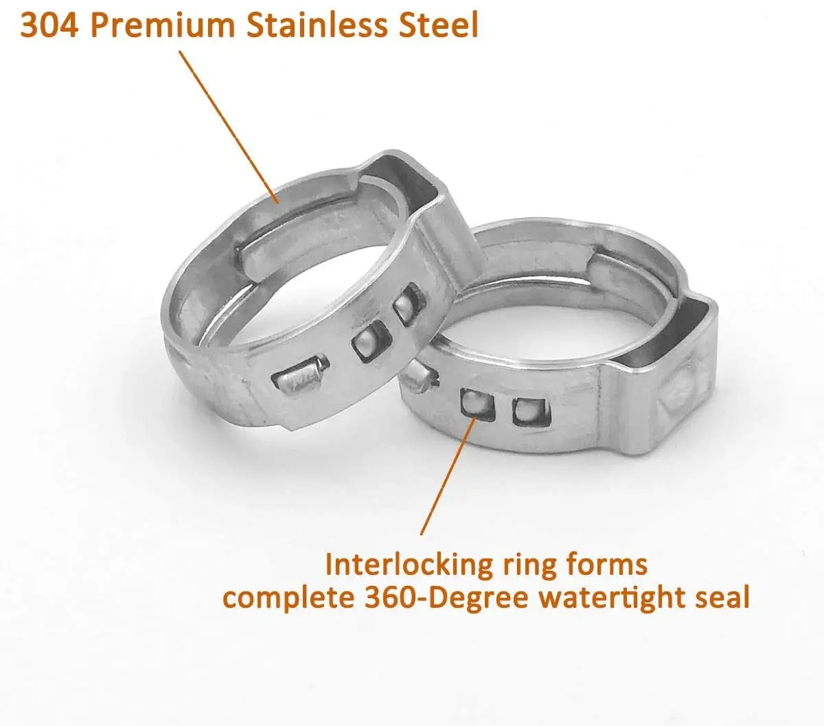 Adjustable Stainless Steel Ss304 Single Ear Hose Clamp Clips - Buy ...