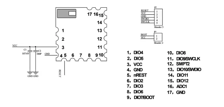 Multi-protocol 2.4ghz Wireless Bluetooths Module Iot Mini Ble234 St ...
