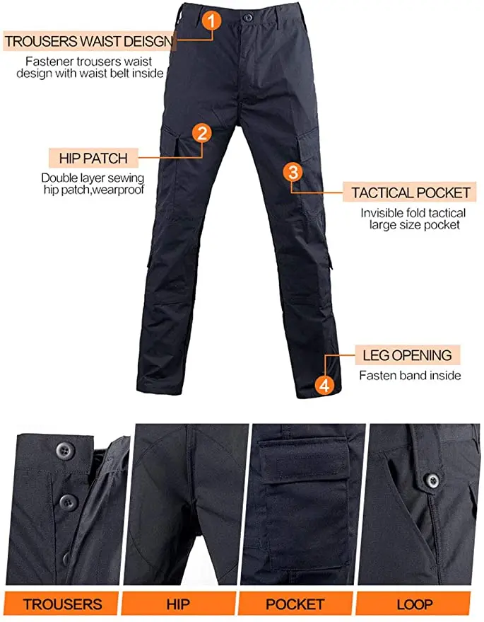 Wholesale Tactical Uniforms Dark Blue Security Guard Uniform ACU ...