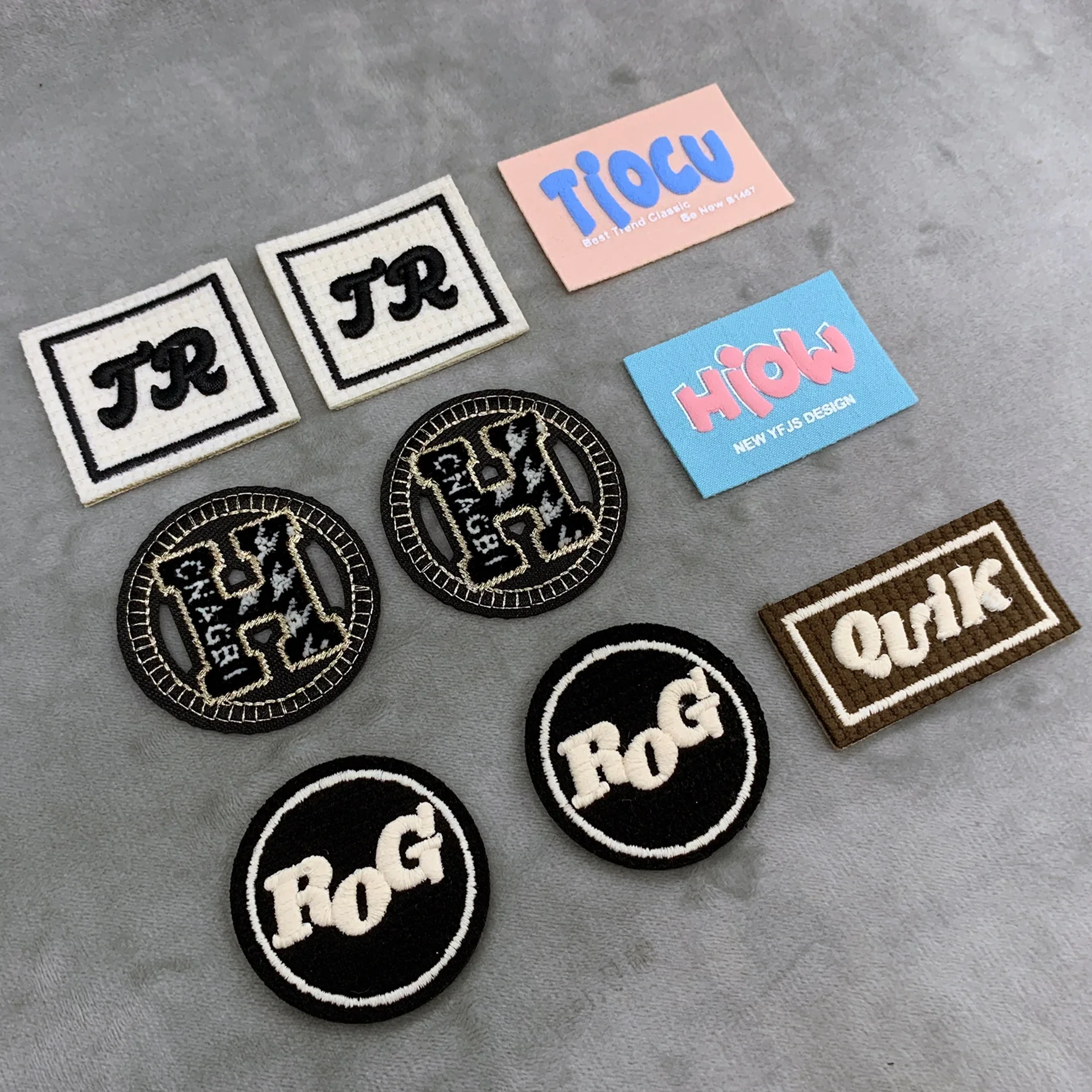 Custom Fabric 3D Puff Embroidered Patch Badges Backpack Jean Shorts Hat ...