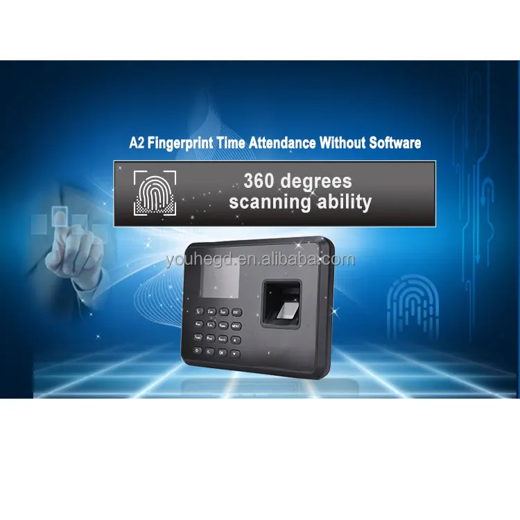 Time Attendance Machine Biometric Fingerprint Recognition Scanner Time ...