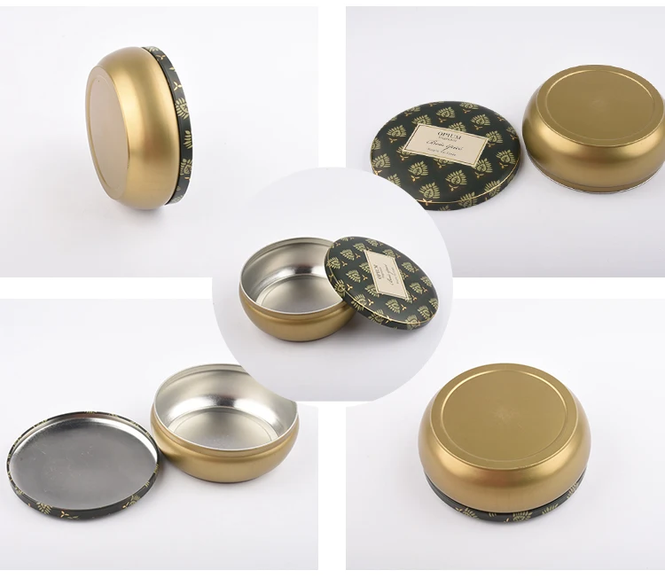 Custom Design Elegant Food Grade Round Metal Biscuit Tin Box For Candy ...