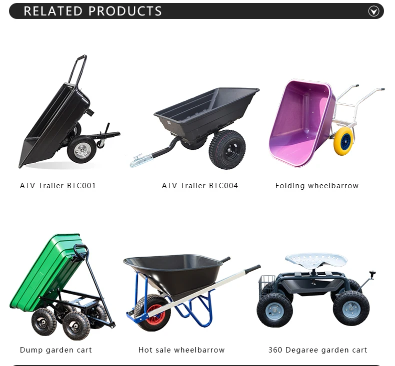 Heavy Duty Steel Wheelbarrow - Durable & Versatile