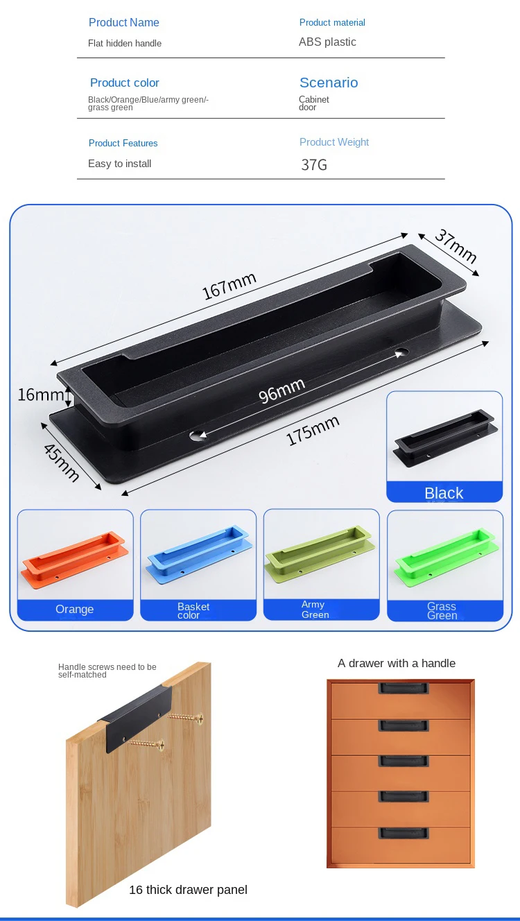 Yingya Office Cabinet With Movable Plastic Handle Embedded Drawer And ...