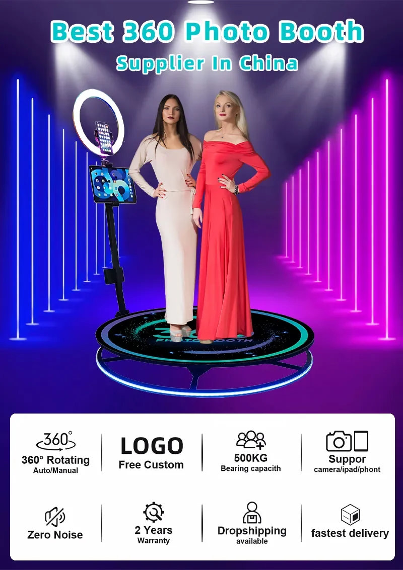 Factory Shipped In 48h For Free 360 Photo Booth For Party Wedding ...