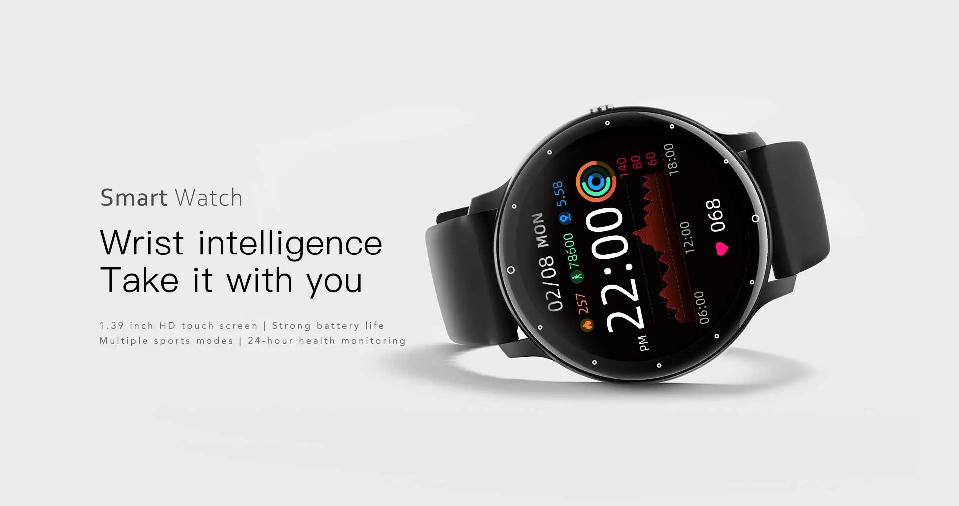 Full Screen Smartwatch Relojes Inteligentes Para Mujer DIY Dial HR ...