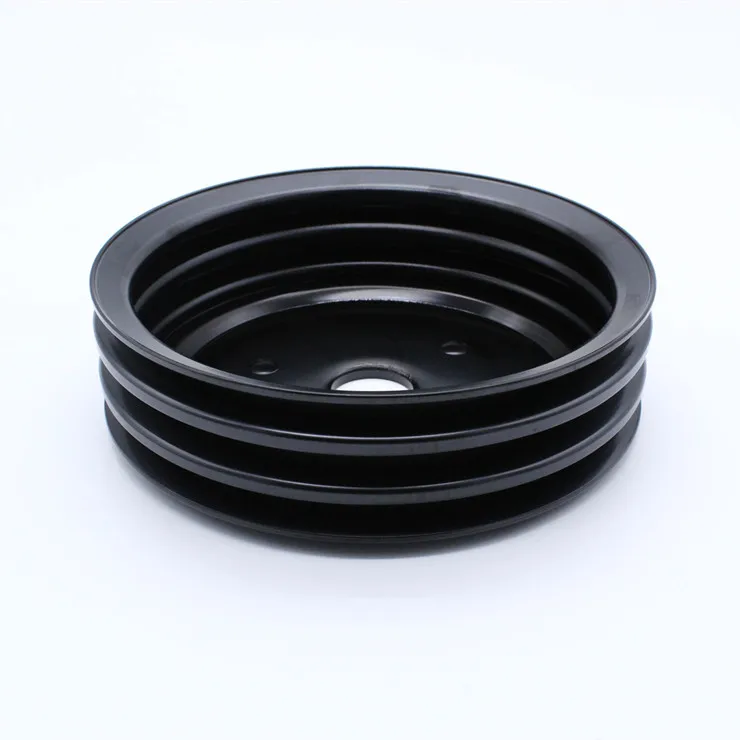 Triple-Groove SWP Short Water Pump Crankshaft Pulley for Chevy SBC 262 ...