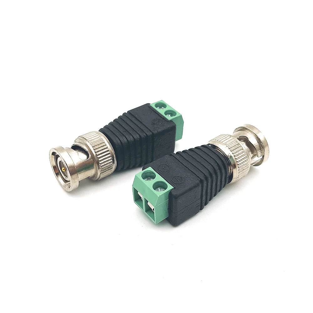 Bnc Connector Utp Video Balun Connector Bnc Plug Dc Adapter For Cctv ...