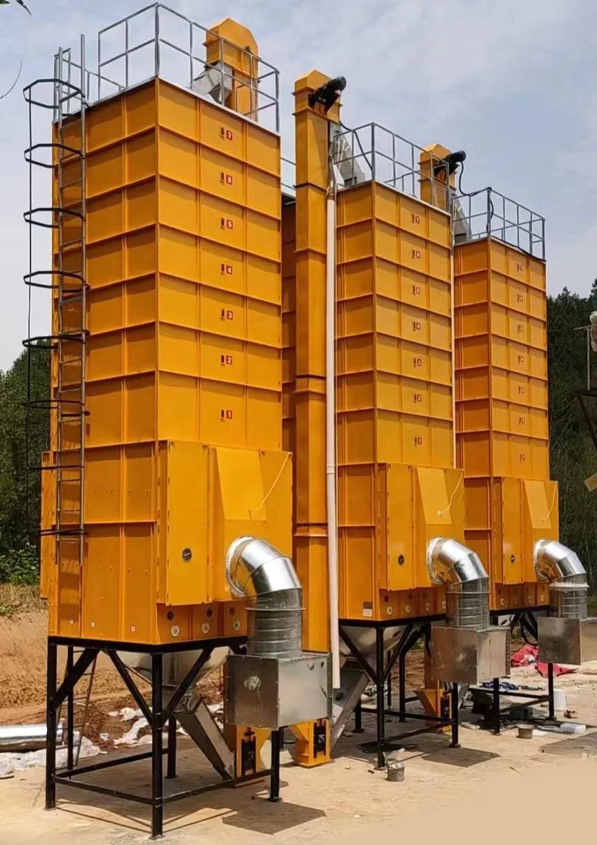 10T 30T Paddy Dryer Machine 0.5-1.2%/H Continuous Grain Dryer Large ...