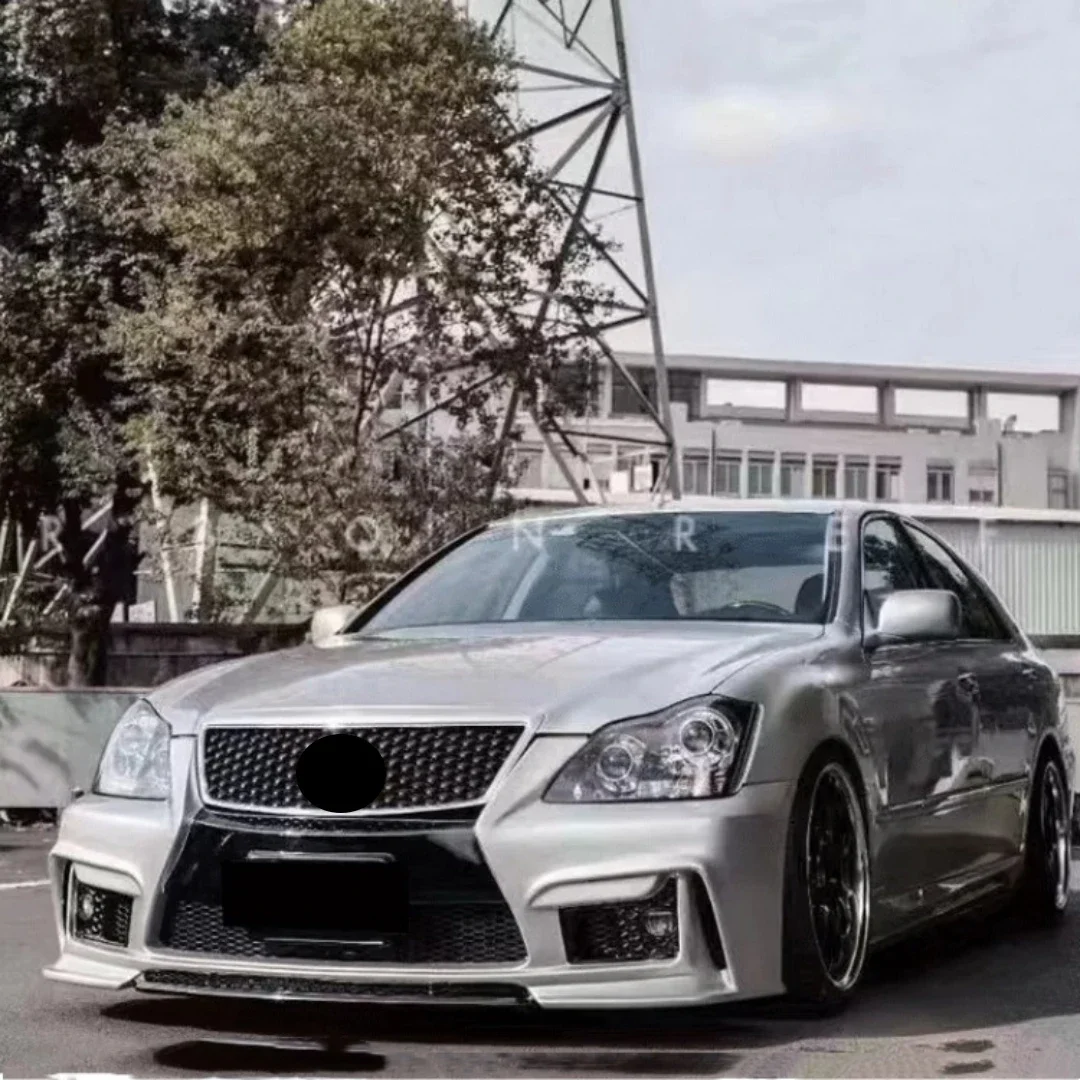 Body Kit Front Rear Bumper Side Skirt For Toyota Crown 12th 2005 2006 ...