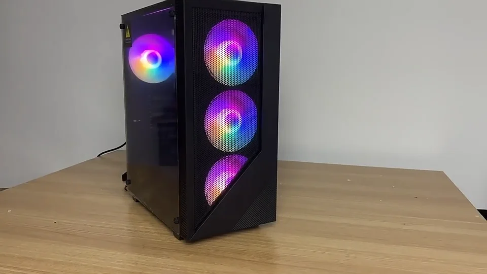 2024 New Empty Pc Case For Gaming Atx Unique Diy Tempered Glass Gaming ...