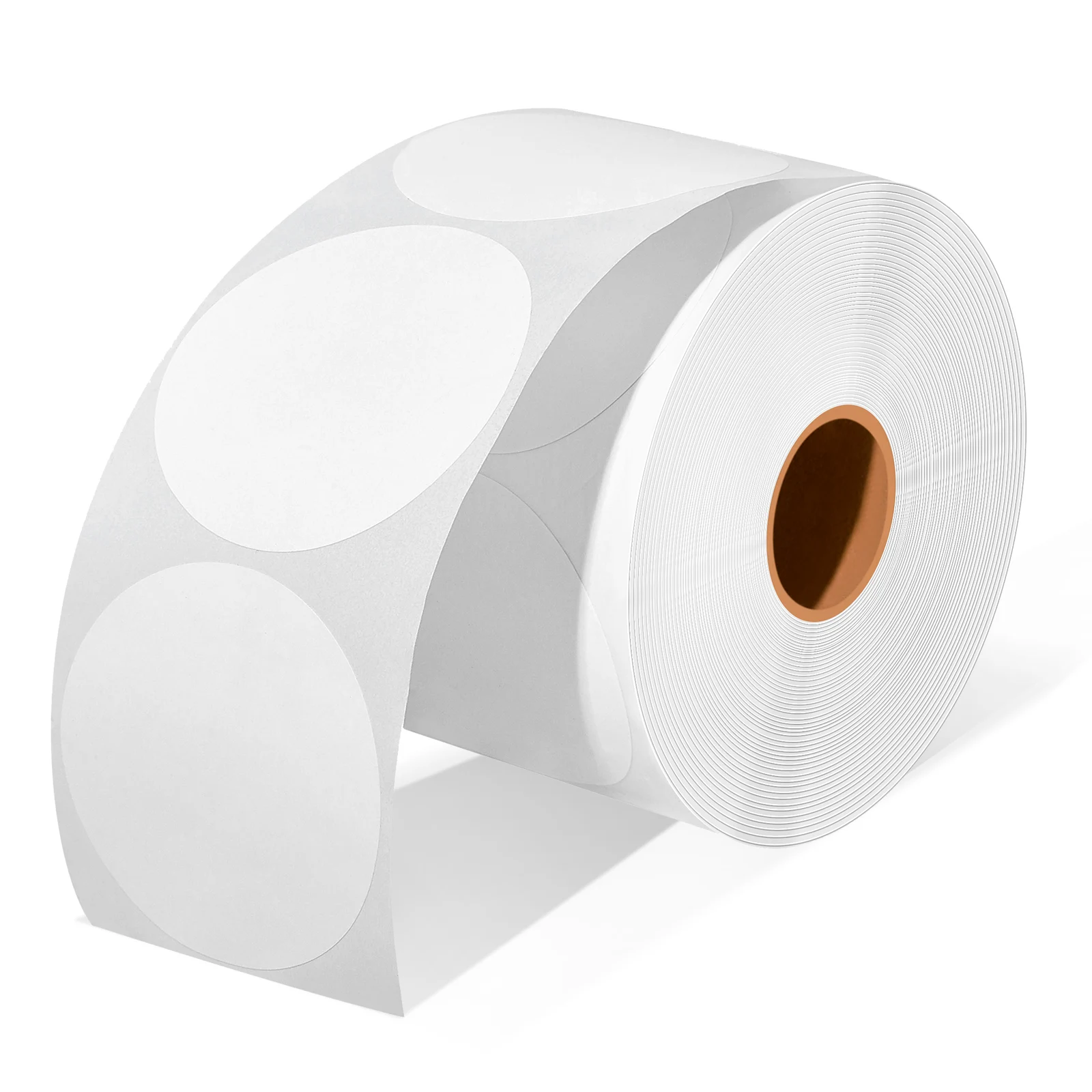 2" White Round Thermal Labels For Printer,Waterproof Writable Circle ...