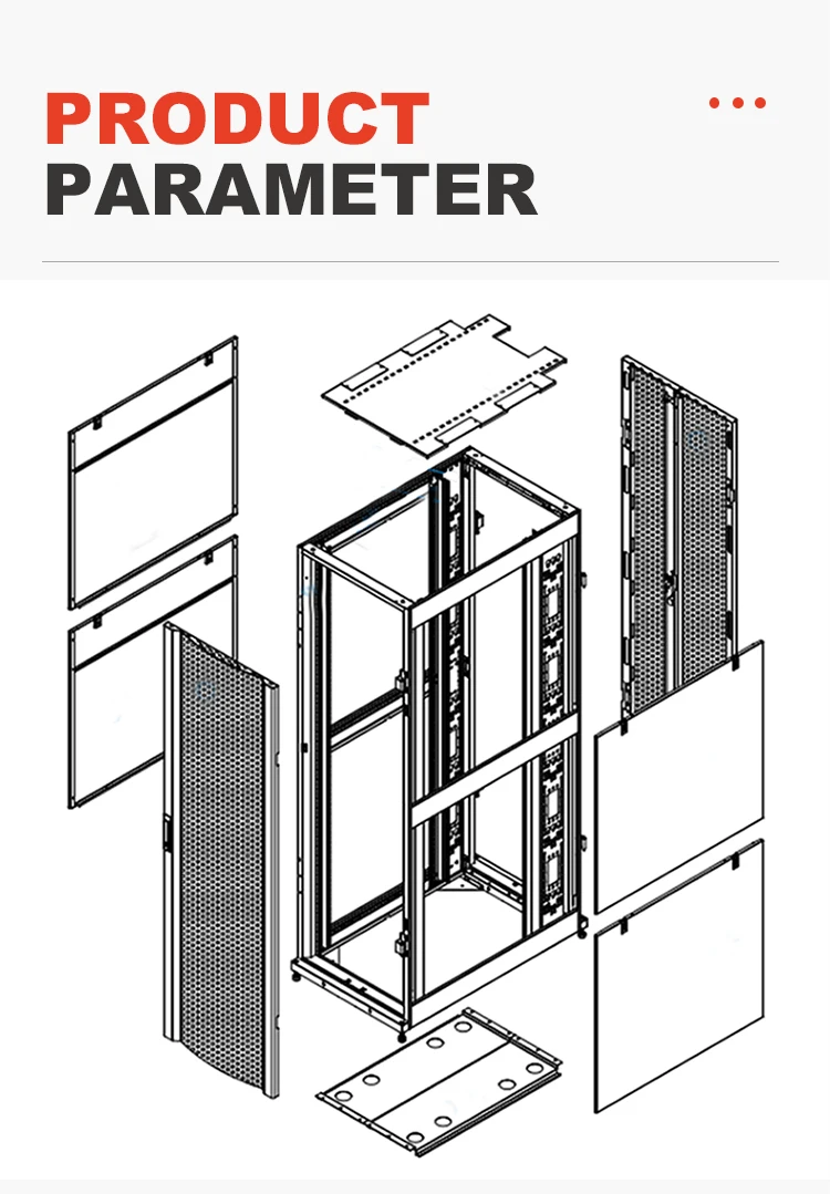 42U Server Rack 48u IT Equipment Enclosure Data Center Building ...