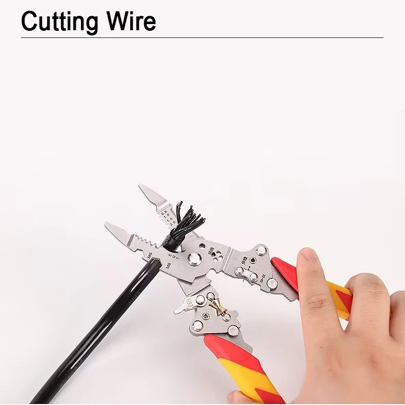 Sanhong 14in1 Foldable Cable Crimping Tool - Durable & Versatile