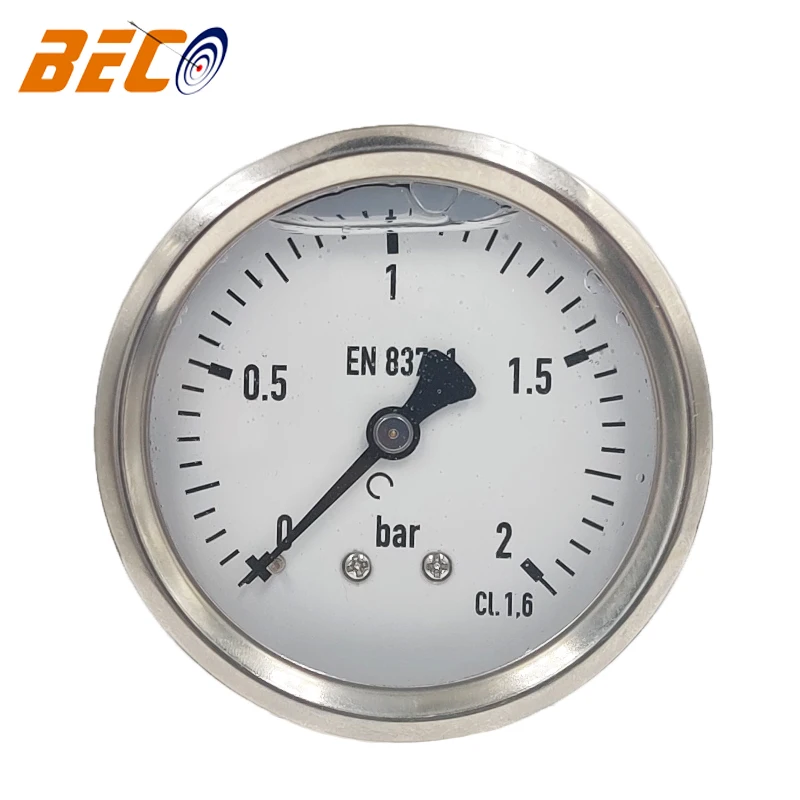 63 Mm Mechanical Bourdon Tube Pressure Gauge Manufacturer -60kpa Vacuum Gauge - Buy -60kpa ...