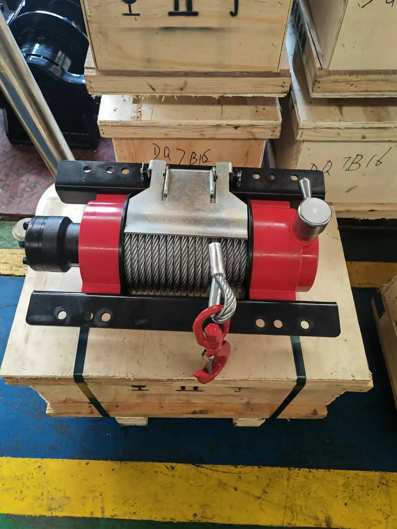 4ton to 50ton Hydraulic Pulling Winch 10000lbs to 20000 Lbs Steel Wire ...