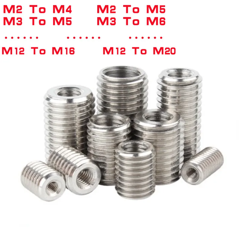 M2.5 M3 M4 M5 M6 M8 M10 M12 304 Stainless Steel Inside Outside Thread ...