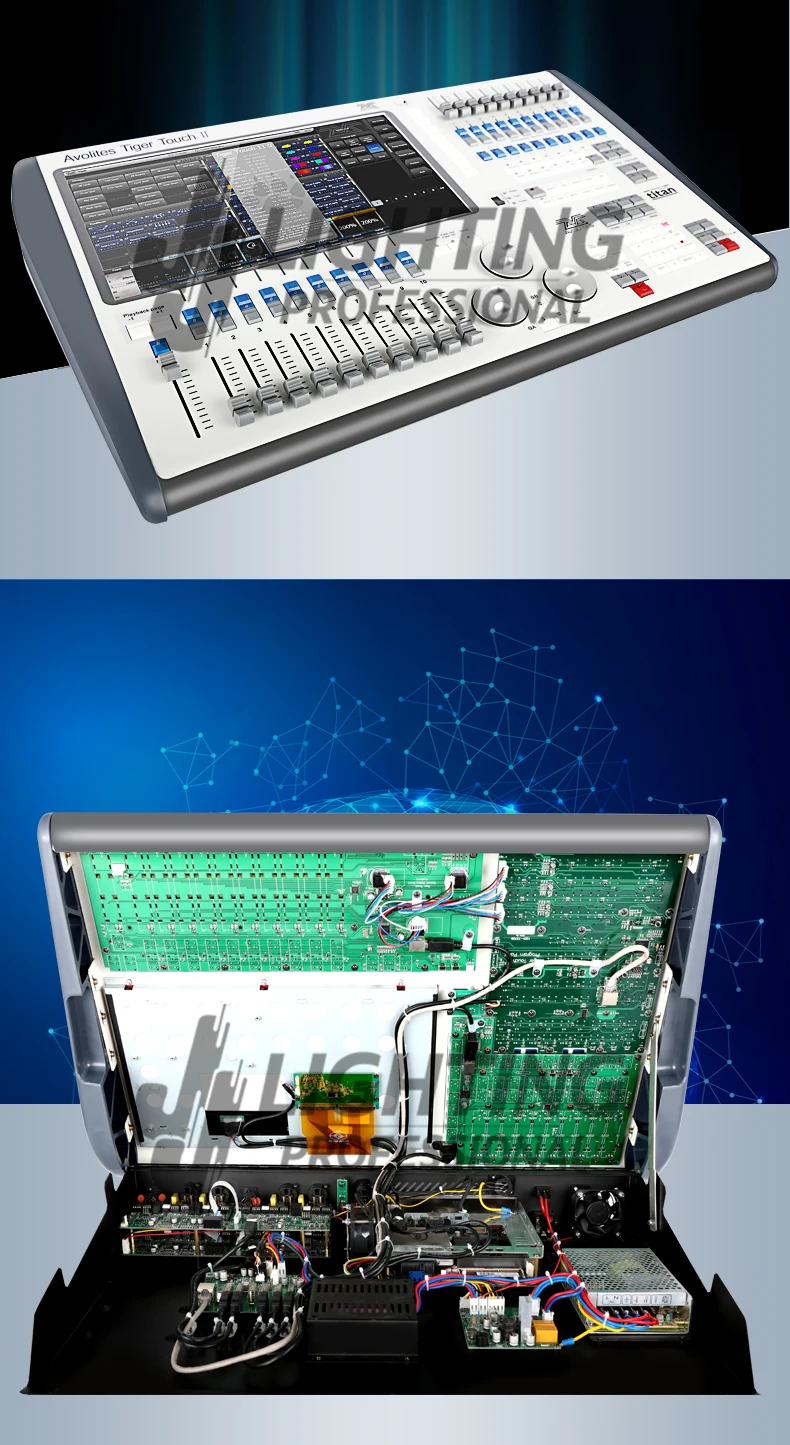 Professional Disco Party Stage Lighting Console Night Club Tiger Touch ...