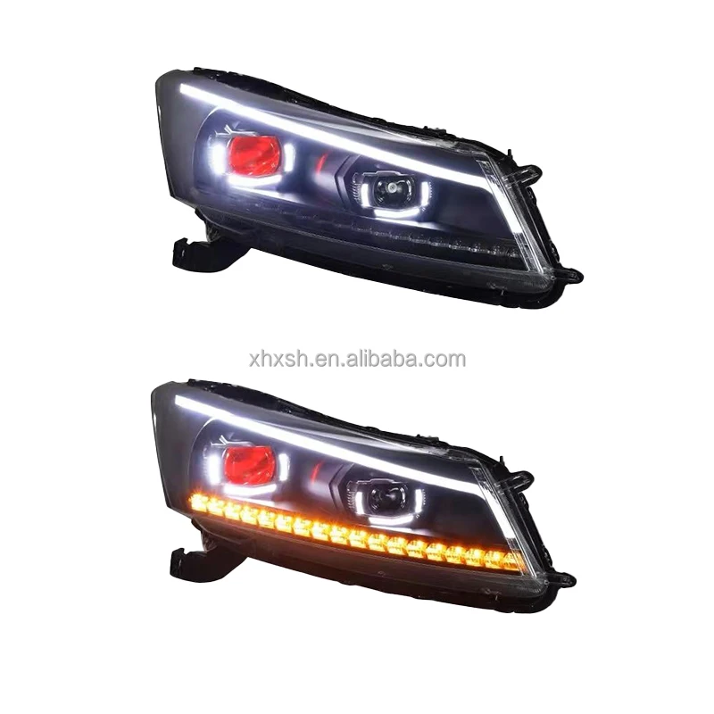 Headlight Assembly Retrofitted Full Led Lens Streamer Steering Horse ...