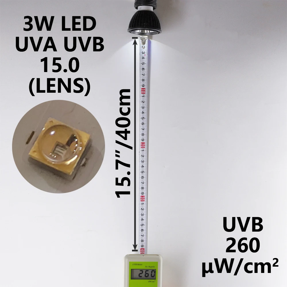 LED UVB UVA Reptile Lights - Full Spectrum & Sustainable