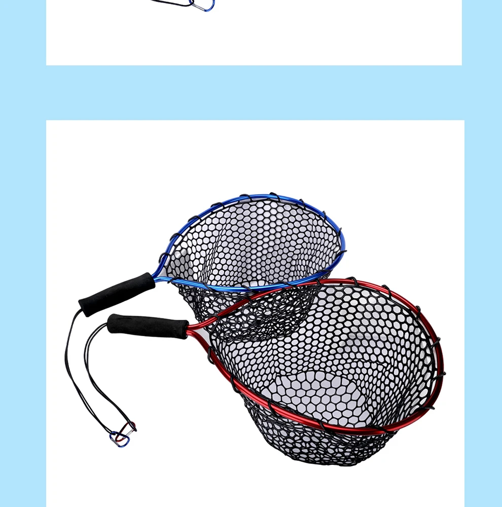 Sp001 Fishing Net Aluminum Material 40cm*35cm Short Handle Telescopic ...