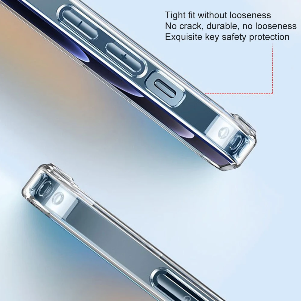 Magnetic Phone Case Magsafing Transparent Clear Shockproof Phone Case ...